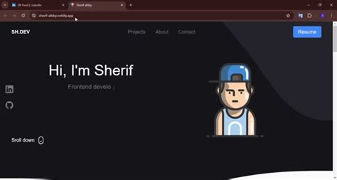 [video] sherif altiby on linkedin my portfolio react typescript tailwind css live demo …