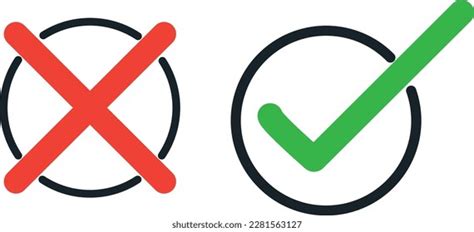 Right Wrong Icon Illustration Stock Vector Royalty Free 2281563127 Shutterstock