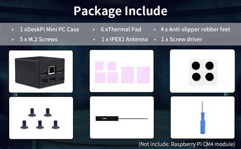 geeekpi deskpi mini cube for raspberry pi compute module 4