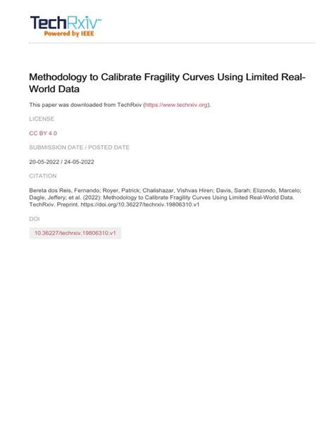 Single Colum Format Pesgm22 Fragility Pdf Wind Speed Electric