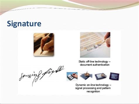 Online Signature Recognition