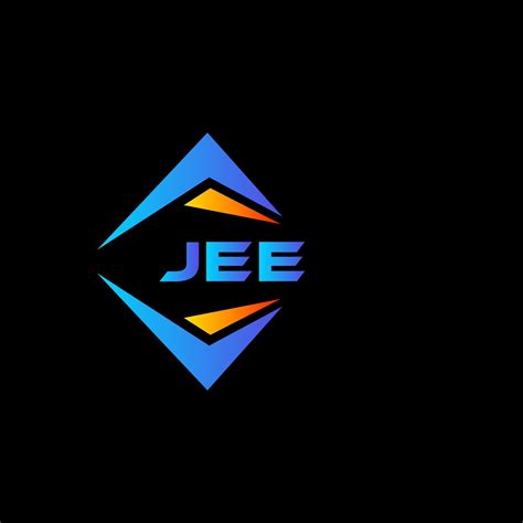 Jee Abstract Technology Logo Design On Black Background Jee Creative Initials Letter Logo