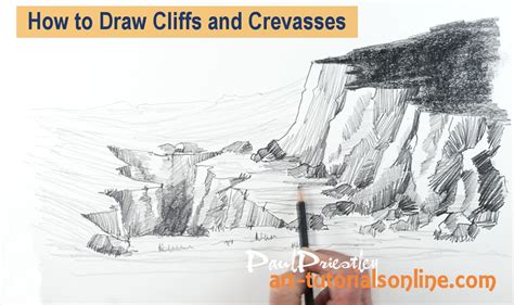 How To Draw Cliffs And Crevasses Art Tutorials Online