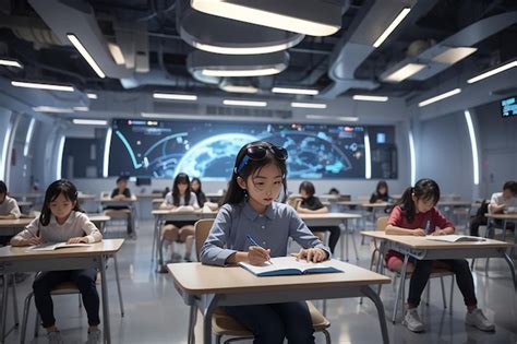 Premium Ai Image The Future Of Homework Virtual Assignments In