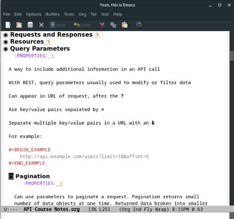 用来记笔记的三个 emacs modes emacs document