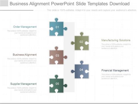 Different Business Alignment Powerpoint Slide Templates Download PowerPoint Design Template