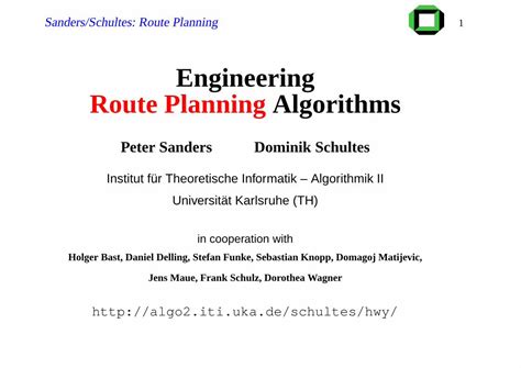 pdf engineering route planning algorithms schultes hwy