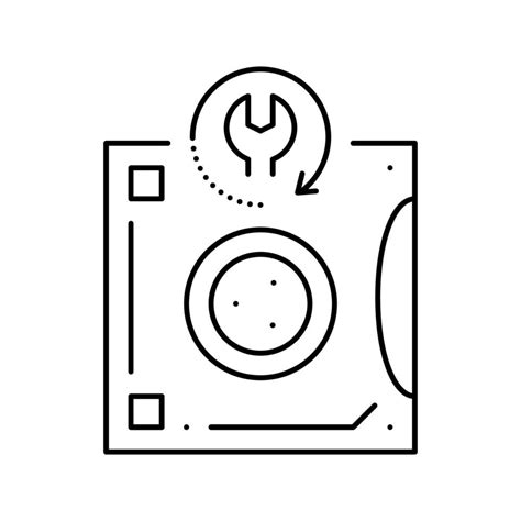 Tape Backup Restore Services Line Icon Vector Illustration Vector Art At Vecteezy