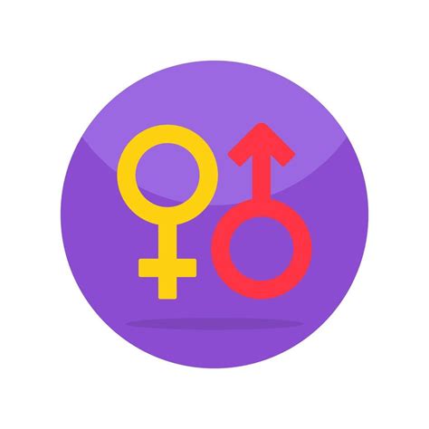 Editable Design Icon Of Male And Female Symbol Gender Vector 13276005
