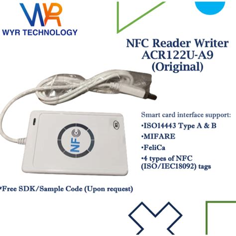 Acr122u Mifare Usb Contactless Card Reader And Writer 13 56mhz With Sdk Shopee Singapore