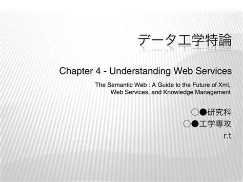 Understanding Web Services Ppt