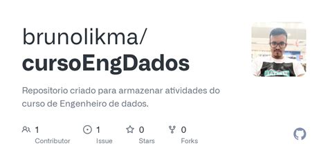 Github Brunolikma Cursoengdados Repositorio Criado Para Armazenar Atividades Do Curso De