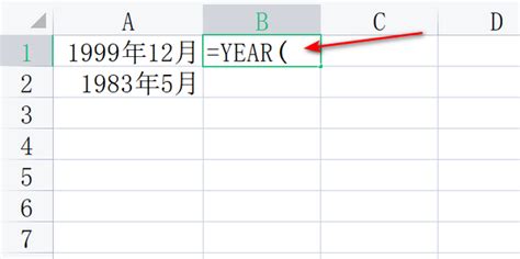 Excel中YEAR函数的用法 新知