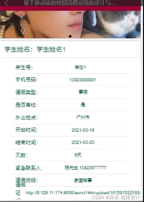 Ssmphpnodepython基于移动端的校园请假系统的设计与实现 Csdn博客