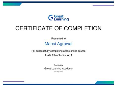 Mansi Agrawal On Linkedin Greatlearning Datastructure Cprogramming