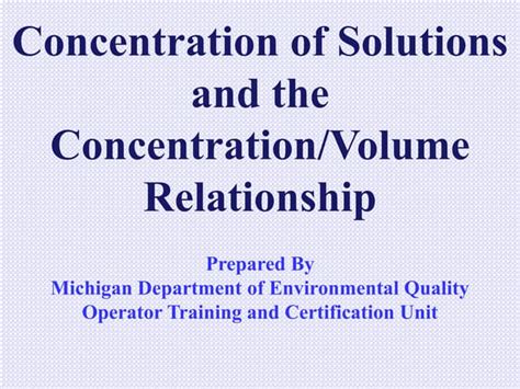 Wrd Ot Lab Concentration Volume Relationship4452717ppt