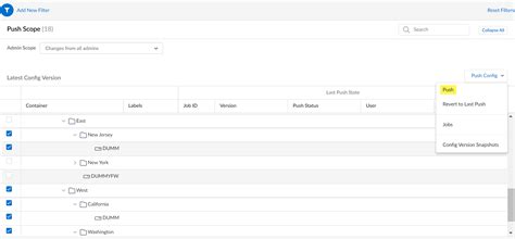 manage push config