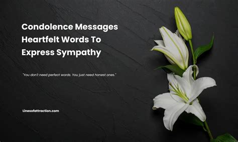 Condolence Messages Heartfelt Words To Express Sympathy Lines Of