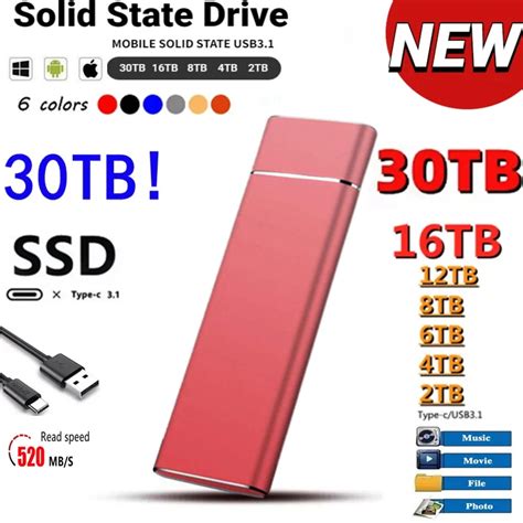 Jual Usb Upgraded Ssd Portable External Ssd Tb High Speed Ssd Tb Tb Solid Hard Drive Type