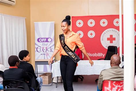 Sky Girls Botswana And Miss Botswana Visit Red Cross Rehabilitation