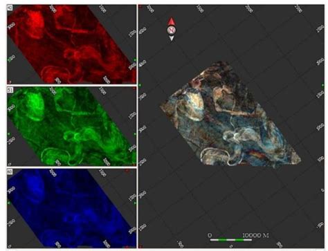 Rgb Blending Of Spectral Decomposition Of 42hz 51hz And 60hz Of Strata