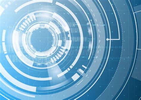 Technological Abstract Modern Digital Interface Background Stock Vector Illustration Of