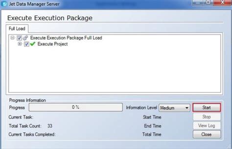 Troubleshooting Execution Packages Not Running Jet