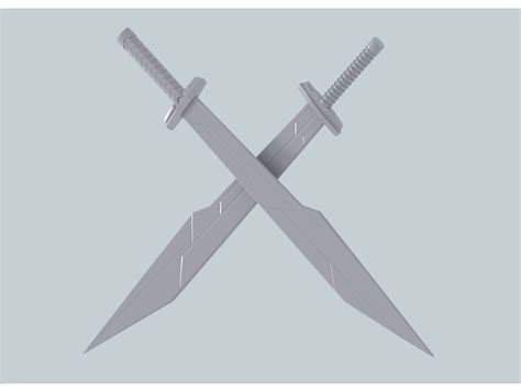 thor ragnarok swords 3d print model