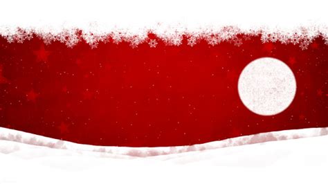 수평 밝은 생생한 빨간색 크리스마스 새해 축제 축하 배경 별과 하얀 보름달로 빛나는 배경 배경에 눈이 내리는 눈과 복사 공간이 있는 매력적인 눈 덮인 땅에 창의적인 흰색