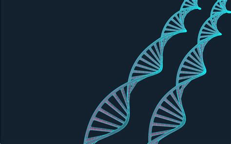 Grey Dna With Polygon Line On Blue Background Polygonal Space Low Poly