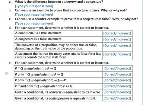 Solved A What Is The Difference Between A Theorem And A