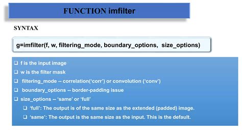 Intensity Transformation Functions Of Image With Matlab Pptx