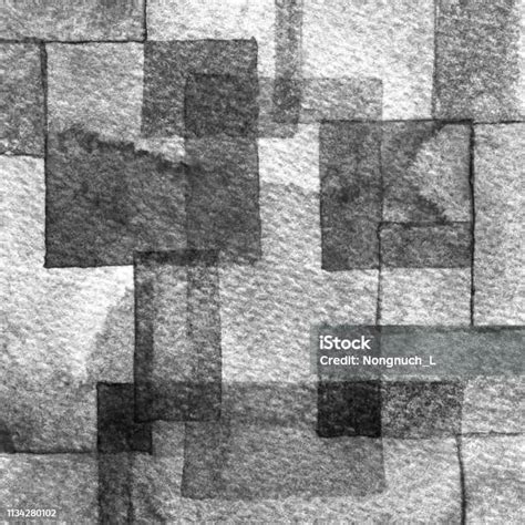 추상 화려한 흑백 수채화 손 페인트 배경입니다 세부 또는 근접 촬영 그림 그런 지 브러쉬 스트로크 텍스처 그림 삽화 또는 배경으로 흑백 그래픽 디자인 0명에 대한 스톡 벡터