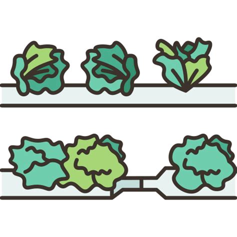 Hydroponic Gardening Amethys Design Lineal Color Icon