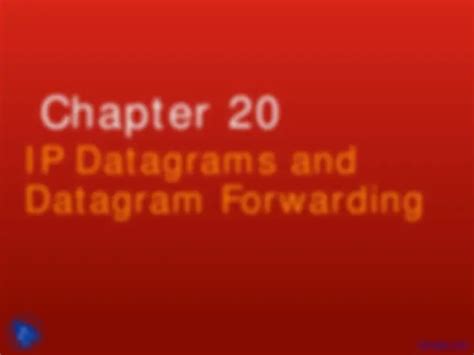 Ip Datagrams Datagram Forwarding Computer Network Lecture Slides