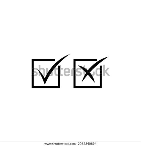 Checkbox Choice Sign Yes No Symbol เวกเตอร์สต็อก ปลอดค่าลิขสิทธิ์ 2062340894 Shutterstock