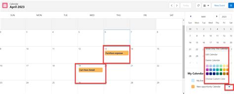 Create A Custom Calendar In Salesforce