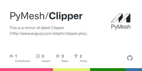 Clipperdocumentationdocsbodyhtm At Master · Pymeshclipper · Github