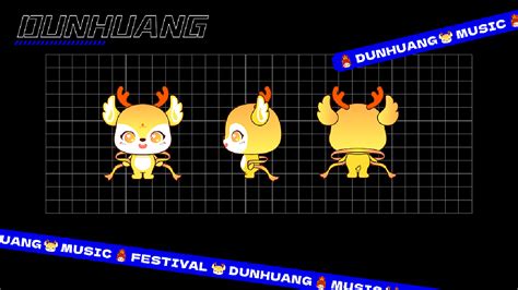 敦煌飞天九色鹿潮玩ip形象吉祥物设计水桶妖mm 站酷zcool