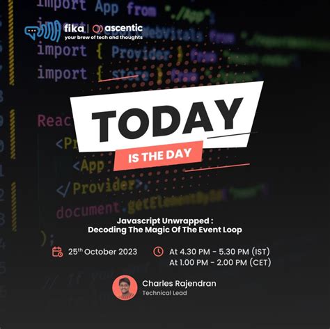 Learn Event Loop With Charles Rajendran Ascentic Posted On The Topic