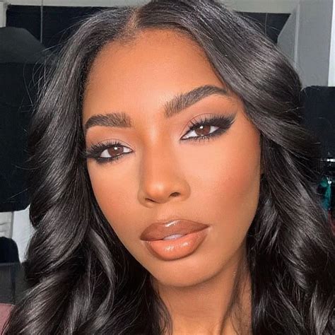 🦋 Daytime Makeup Glam Makeup Look Dark Skin Makeup