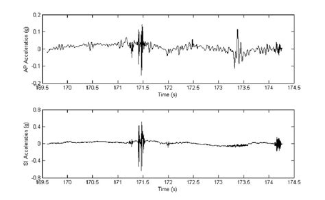 Typical Dual Axis Accelerometry Signals Segmented And Denoised Download Scientific Diagram