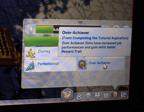 New Trait From Completing The Tutorial Rsims4