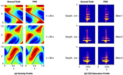 A Qualitative Comparison Between Predictions Made By The Fourier Neural