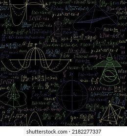 Technical Math Vector Seamless Pattern Multicolored Stock Vector