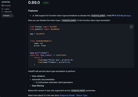 Python Fastapi Cannot Use `response` As A Return Type When `statuscode` Is Set To 204