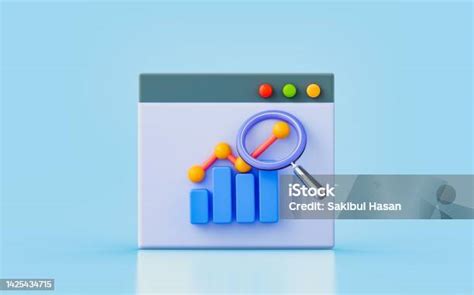 비즈니스 차트 위쪽 화살표 인터페이스와 확대 유리 기호 3d 렌더링 다이어그램에 대한 스톡 사진 및 기타 이미지 다이어그램 아이콘 0명 Istock