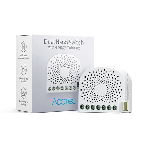 Aeotec Dual Nano Switch With Energy Use Metering