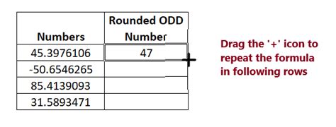 Excel Odd Function Round Numbers To Odd Free Online Tutorial Library