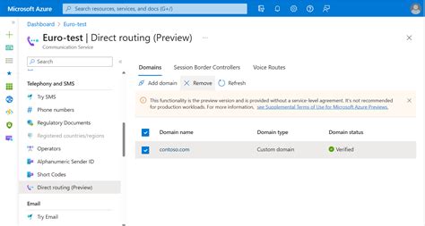 azure communication services 직접 라우팅 도메인 유효성 검사 microsoft learn